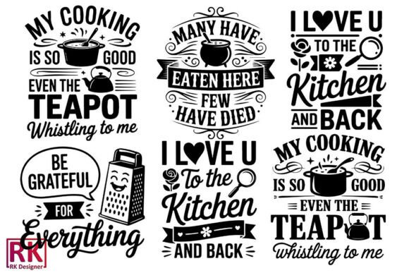 1 Family Kitchen Svg Cooking Quote Svg Designs & Graphics