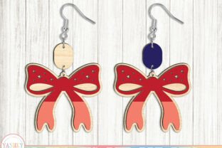 Cute Bow Earrings Laser Cut File Svg · Creative Fabrica