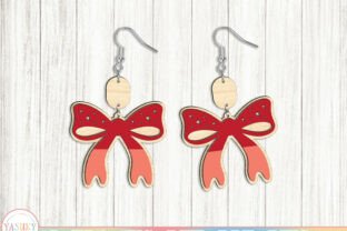 Cute Bow Earrings Laser Cut File Svg · Creative Fabrica