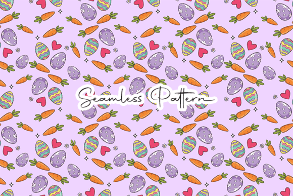 Pastel Bunny Easter Seamless Pattern Graphic by Parrotkitties ...