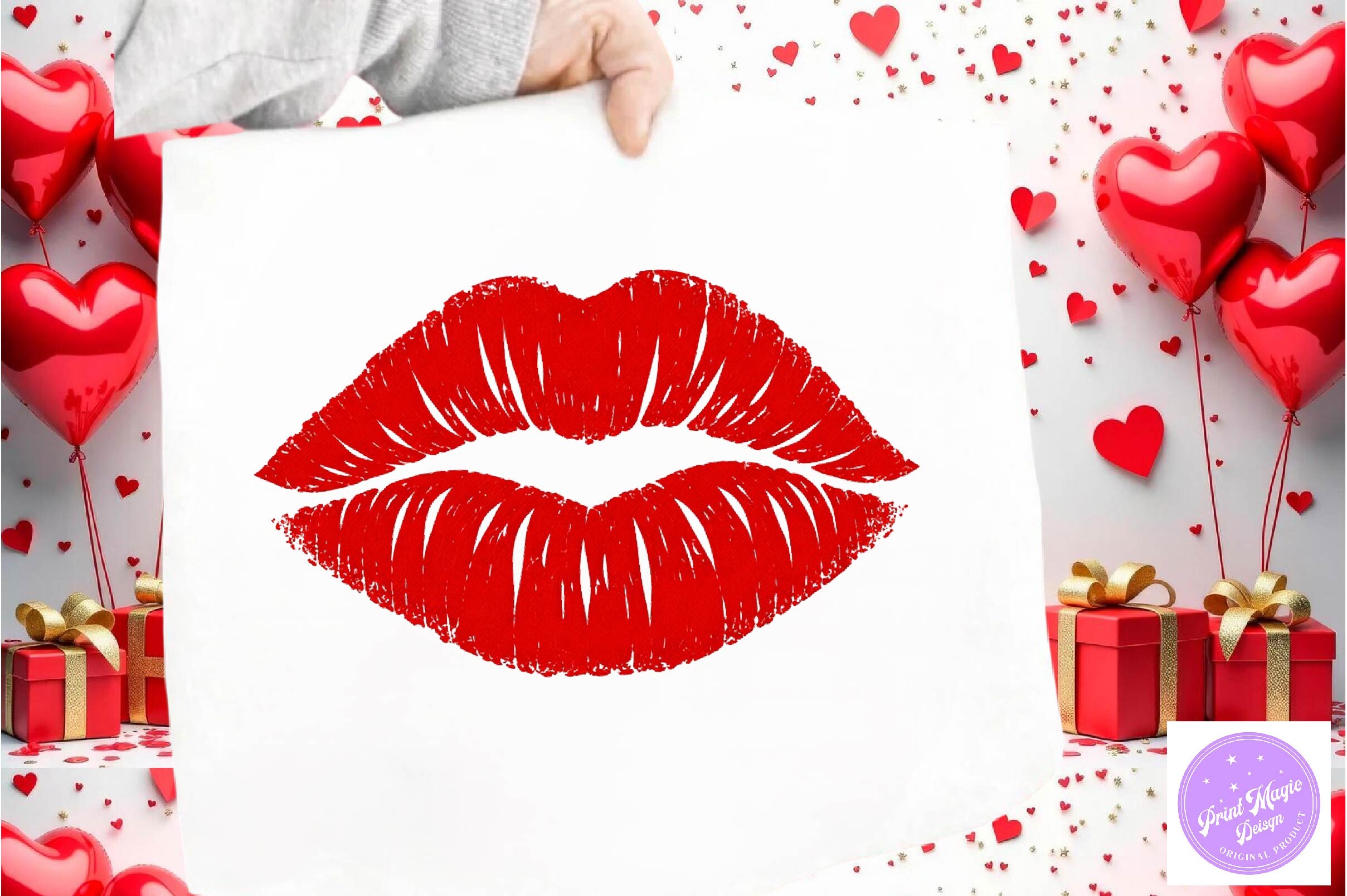 Lips Svg, Red Lips Svg, Kiss Svg Graphic by Print Magic · Creative Fabrica