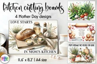 Mom’s Kitchen Cutting Board Designs PNG Graphic by Designs by Ira ...
