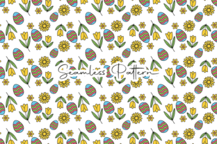 Easter Eggs Flowers Seamless Pattern Graphic by Parrotkitties ...