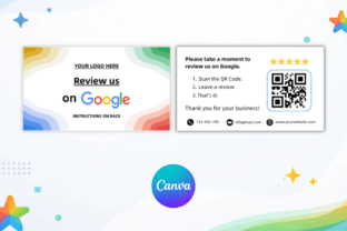 Google Review QR Code Business Cards Graphic by Haffa Studio · Creative ...