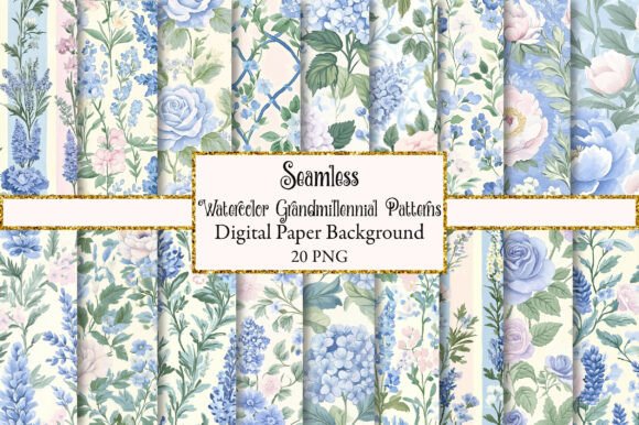 Boho Fall Flowers Patterns Graphic by Dream Creation · Creative Fabrica