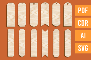 Laser Cut Bookmark Blanks – 12 SVG Files · Creative Fabrica