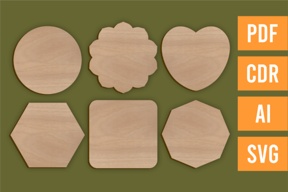 Laser Cut Coaster Blanks – SVG Designs · Creative Fabrica
