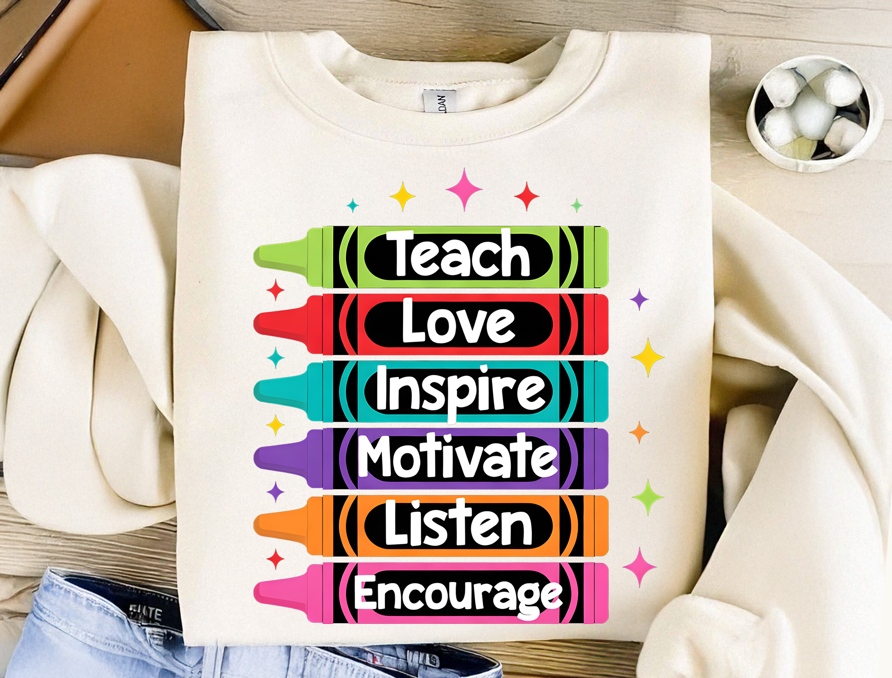 Teacher Crayon Sublimation Design PNG Graphic by CraftyPixel Lab ...