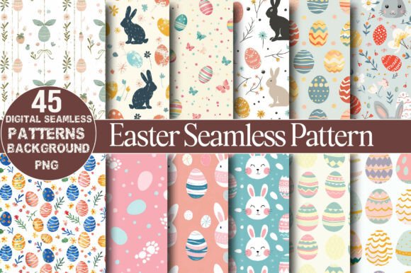 Easter Seamless Pattern Graphic by Strawberry Art · Creative Fabrica