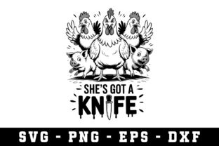 She's Got a Knife Svg | Svg Cut File Graphic by TheBundleStore381 ...