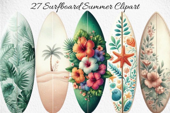 Whimsical Summer Animals Clipart Graphic by Craft Art · Creative Fabrica