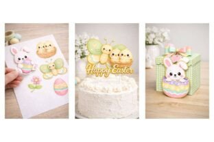 Cute Easter Clipart & Papers Bundle Graphic by Sweet & Paper by Maddy ...