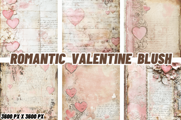 Romantic Valentine Blush Graphic by FabriCraft · Creative Fabrica