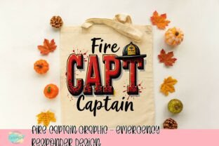 Fire Captain Graphic - Emergency Responder Design Graphic by ...