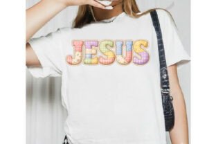 Jesus Patchwork Floral Christian PNG Graphic by Vintage Expert ...