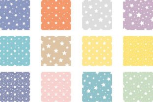 Pastel Stars Digital Papers Graphic by Designstock · Creative Fabrica