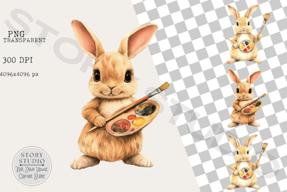 Vintage Easter Cottagecore Clipart Graphic by Story Studio · Creative ...