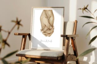 Love & Connection Holding Hands Print Graphic by EkaterinaViArt ...