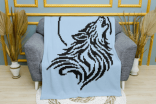 Wolf C2C Crochet Pattern Graphic by hookedharmonykasia · Creative Fabrica