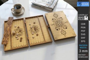 Backgammon Boards Laser Cut Bundle SVG · Creative Fabrica
