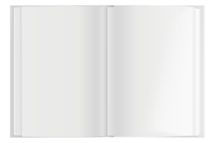 Blank White Pages Mockup. Realistic Open Graphic by smartstartstocker ...