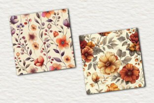 Botanical Flowers Seamless Pattern Paper Graphic by Creative Design ...