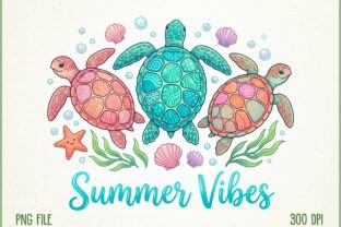 Summer Vibes Sea Turtle PNG Graphic by SoftInk Studio · Creative Fabrica