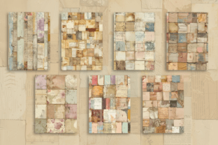 Vintage Swatchbook Digital Papers Graphic by DigiArt · Creative Fabrica