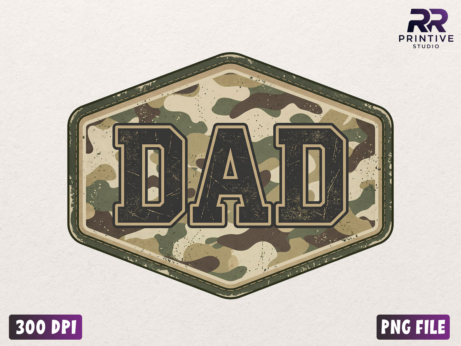 Dad Camo Badge Father Day PNG Graphic by RR Printive Studio · Creative ...