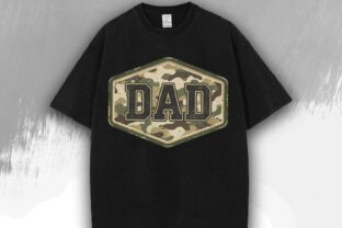 Dad Camo Badge Father Day PNG Graphic by RR Printive Studio · Creative ...
