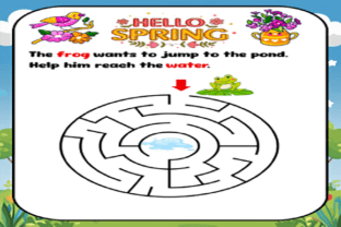 Spring Break Activities Mazes Puzzles Graphic by Bambolina55 · Creative ...
