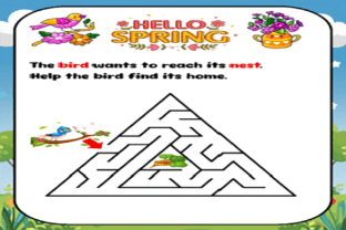 Spring Break Activities Mazes Puzzles Graphic by Bambolina55 · Creative ...