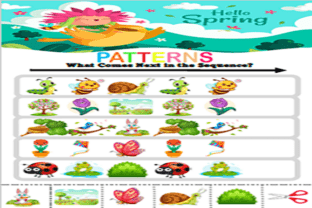 Spring Finish the Pattern Puzzles Graphic by Bambolina55 · Creative Fabrica