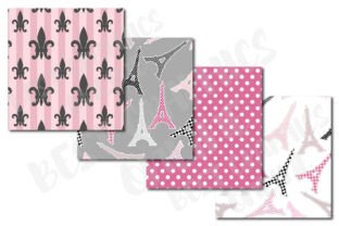 28 Pink Paris Digital Papers Set Eiffel Graphic by bestgraphicsonline ...