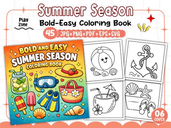 Bold Easy Cozy Kawaii Room Coloring Book Graphic by PLAY ZONE ...