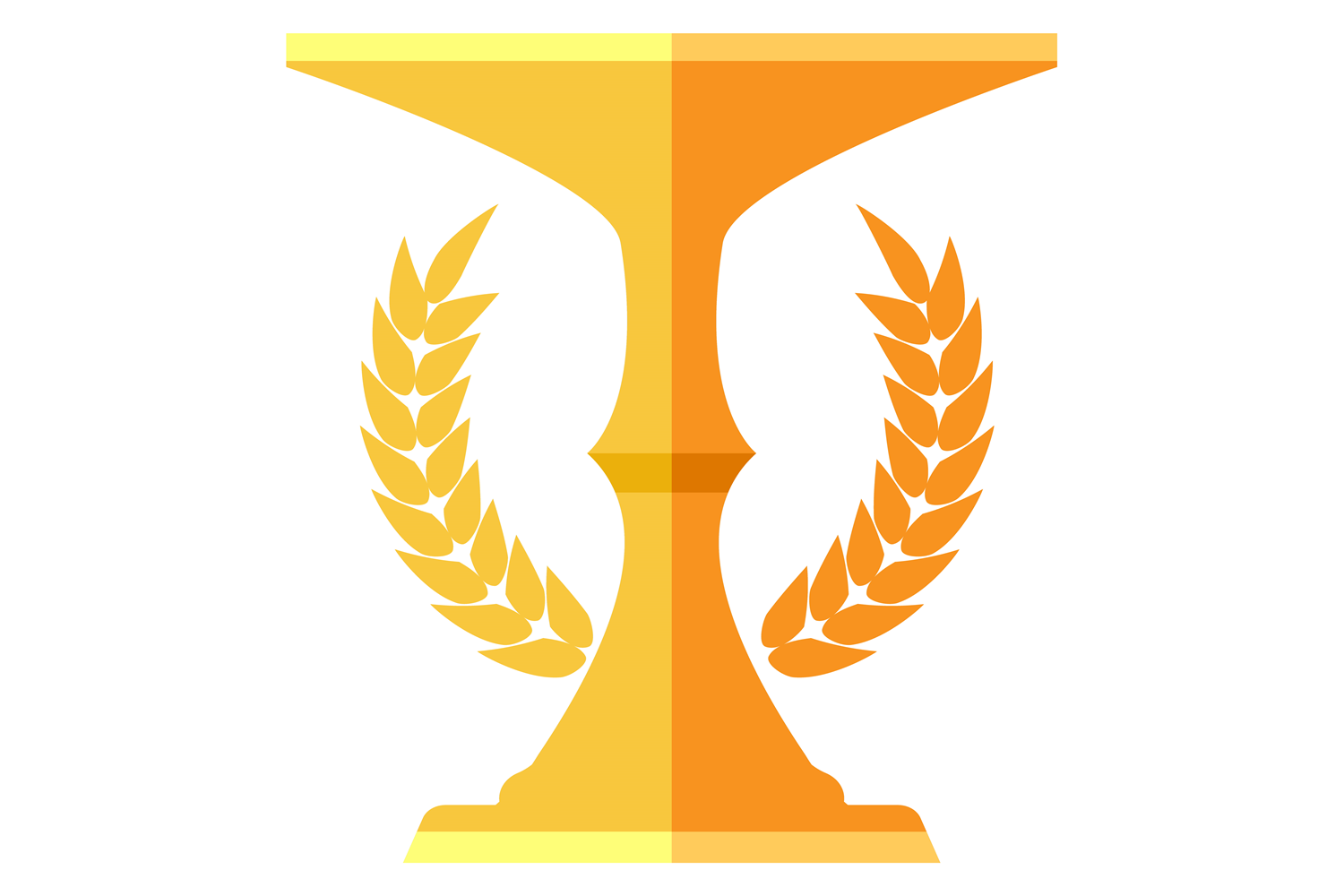 Honor Prize Color Icon. Golden Trophy Cu Graphic by vectortatu ...