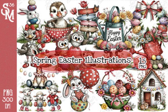 Easter Bunny Illustrations PNG Graphic by StevenMunoz56 · Creative Fabrica