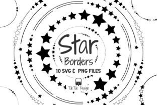 Star Circle Border Frame SVG PNG Bundle Graphic by TukTuk Design ...