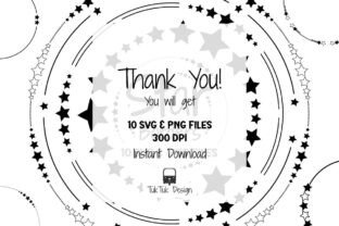 Star Circle Border Frame SVG PNG Bundle Graphic by TukTuk Design ...