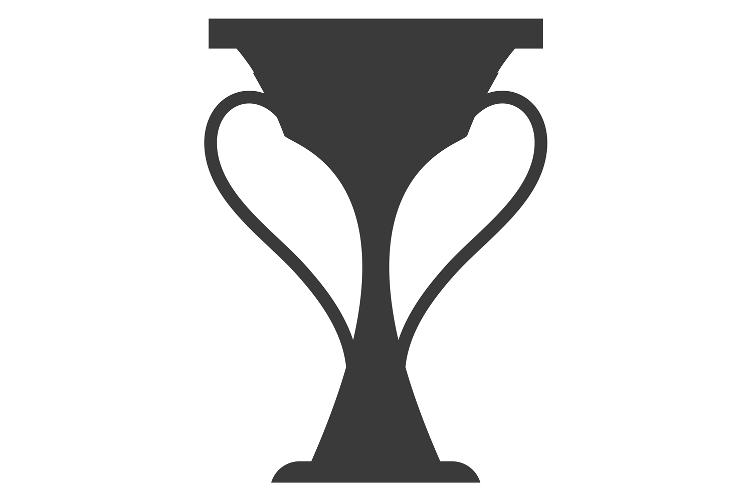 Trophy Silhouette. Black Champion Award Graphic by vectortatu ...