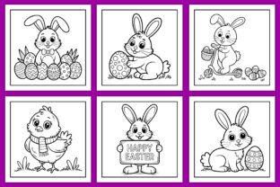 Bold and Easy Cute Easter Color Pages Graphic by FuN ArT · Creative Fabrica