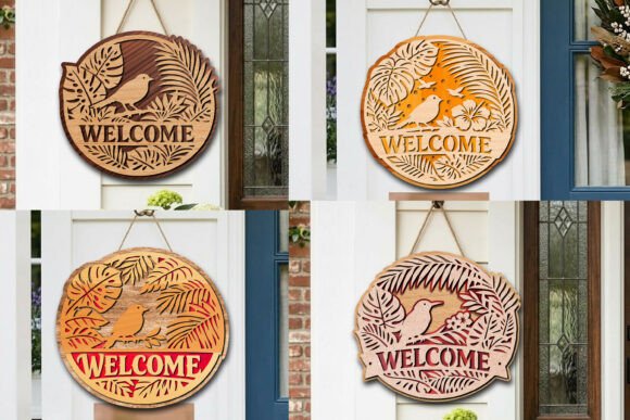 189 Laser Cut Welcome Sign Designs & Graphics