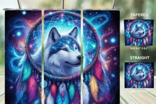 Neon Spirit Wolf Dreamcatcher Tumbler Graphic by Puma Prints · Creative ...