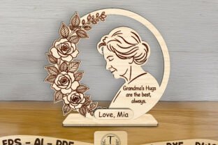 Personalized Laser Cut Grandma Hug Sign · Creative Fabrica