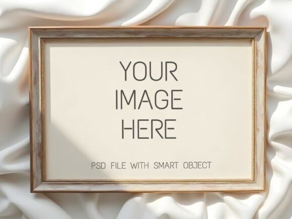 Classic Gold Frame Console Table Mockup Graphic by Mockups Of ...
