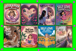 📖 Self Love Girl Therapy Coloring Pages Graphic by BOSS DESIGN ...