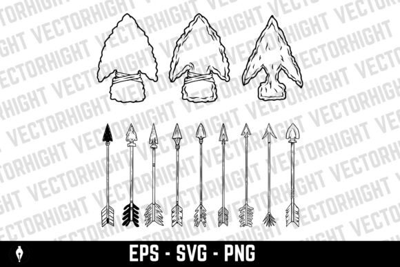 Stone Arrowheads Graphic by ivankotliar256 · Creative Fabrica