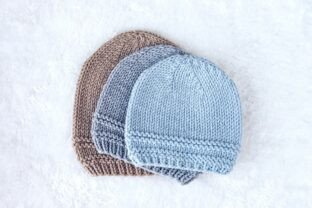 Very Easy Baby Beanie Knitting Pattern · Creative Fabrica