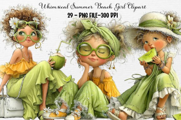 Whimsical Beach Animals Clipart Graphic by PinkyDesigns · Creative Fabrica