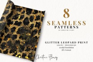 Seamless Glitter Leopard Print Pattern Graphic by Christine Fleury ...
